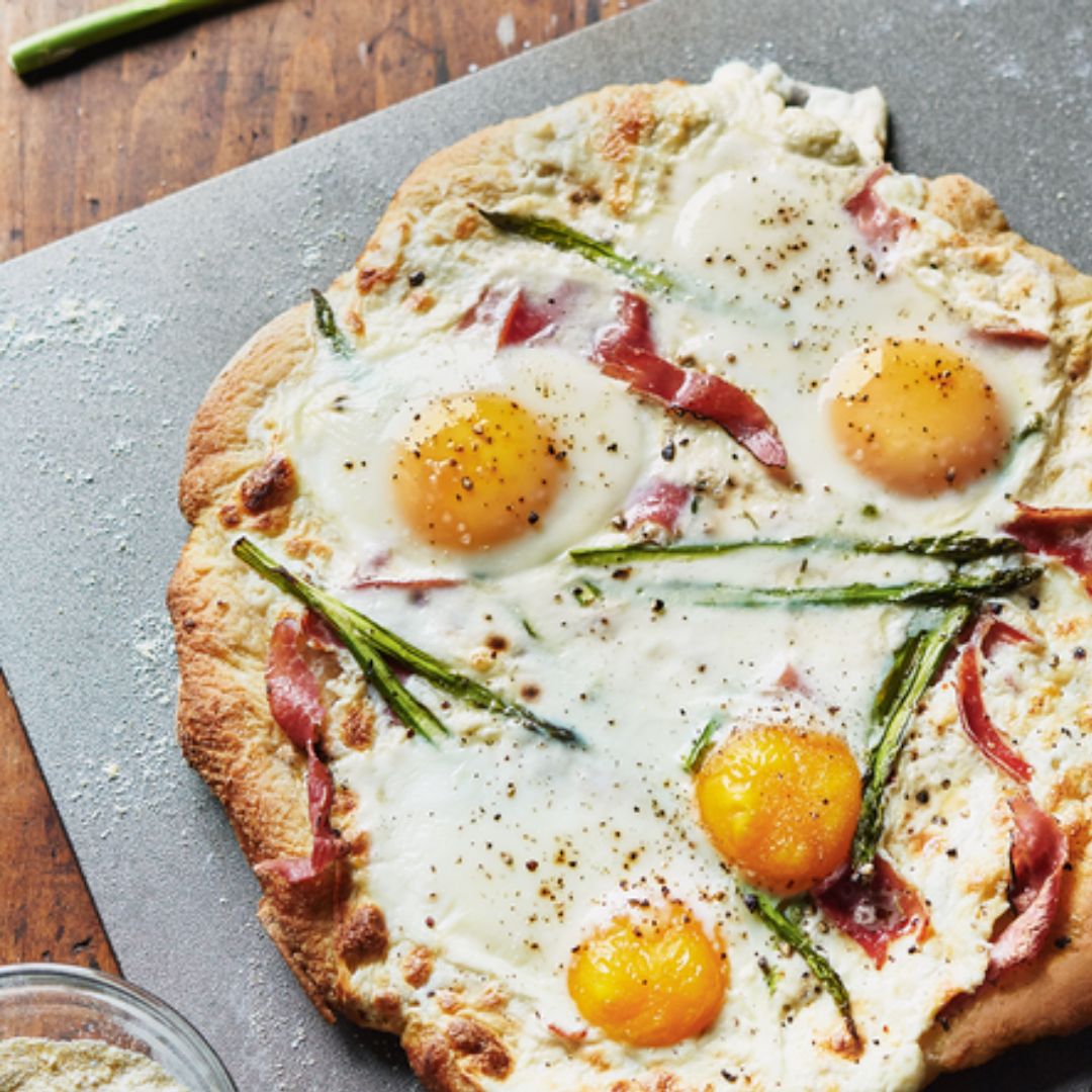 Shaved Asparagus, Burrata and Proscuitto Pizza – Relish Cooking Studio