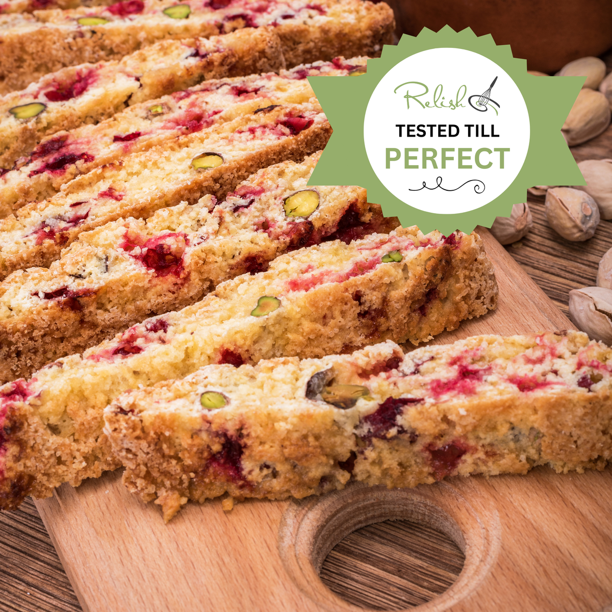 White Chocolate Pistachio Cranberry Sticks – Relish Cooking Studio