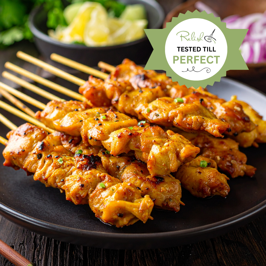 Peanut Chicken Satay – Relish Cooking Studio