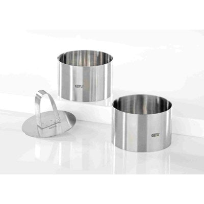 Gefu Presentation Rings Set of 2 with Pusher Plate – Relish Cooking Studio
