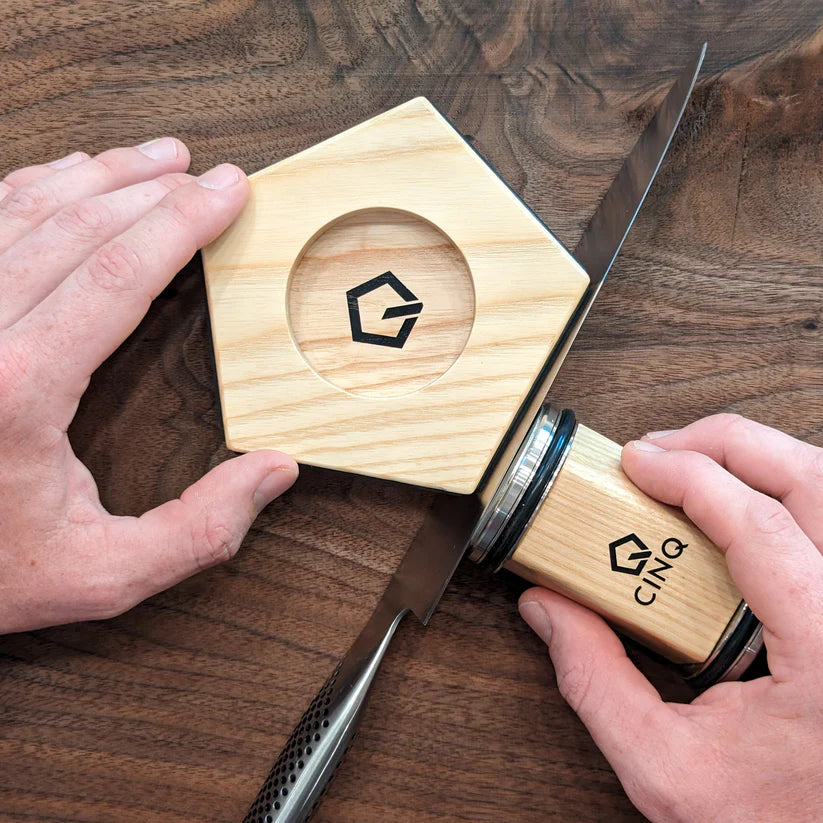 Cinq Your Edge Knife Sharpener – Relish Cooking Studio