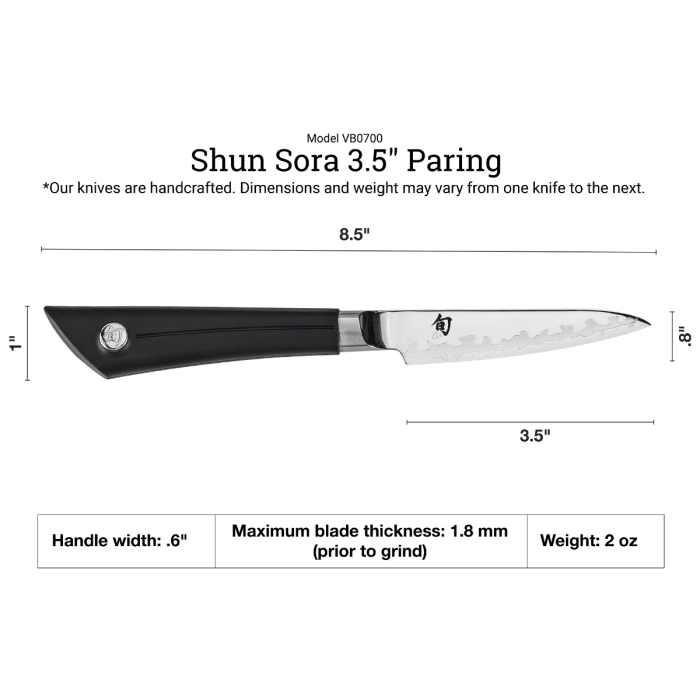 Shun Sora 3.5" Paring Knife – Relish Cooking Studio